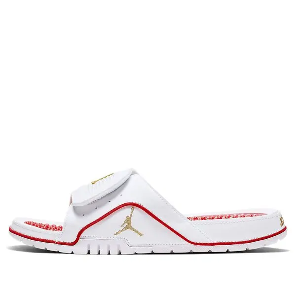 JORDAN Air Hydro 4 Retro Slides - White/red