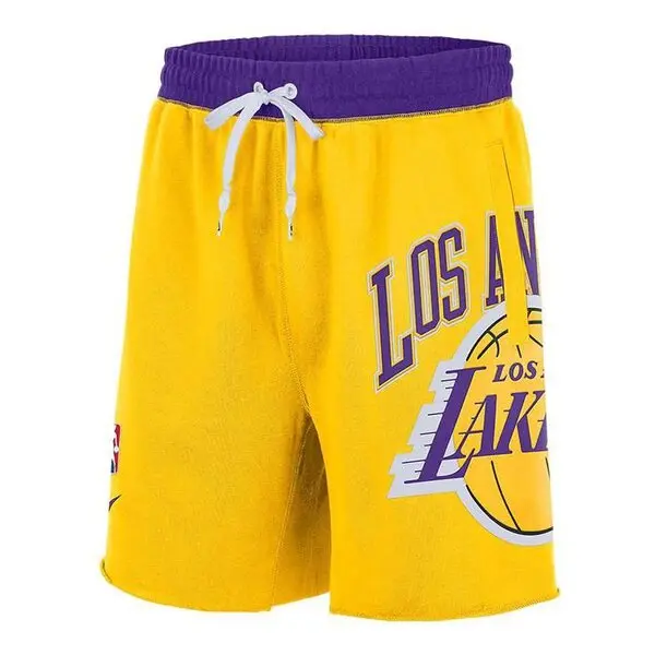 Nike Lakers Colorblock Team Logo Knit Shorts - Multi-color