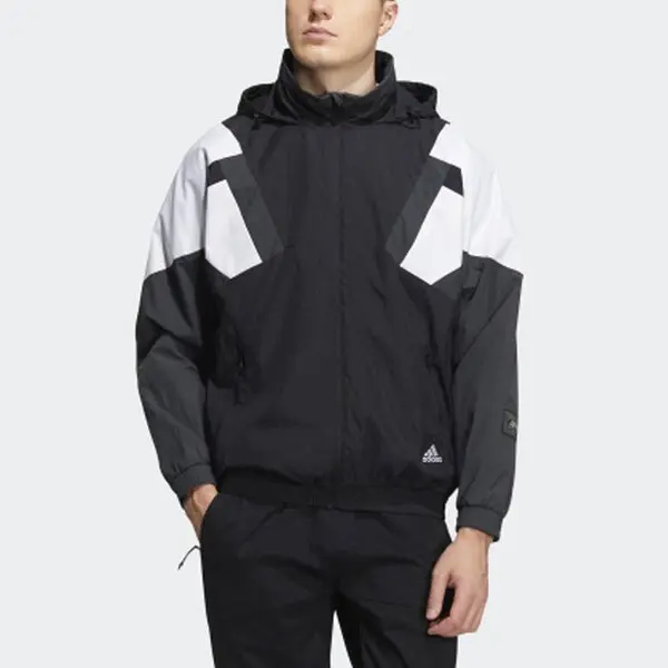 Adidas Colorblock Track Jacket With Stand Collar