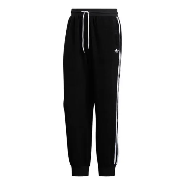 Adidas Originals Camo Tp Side Stripe Running Sports Bundle Feet Pants Black - Multi-color