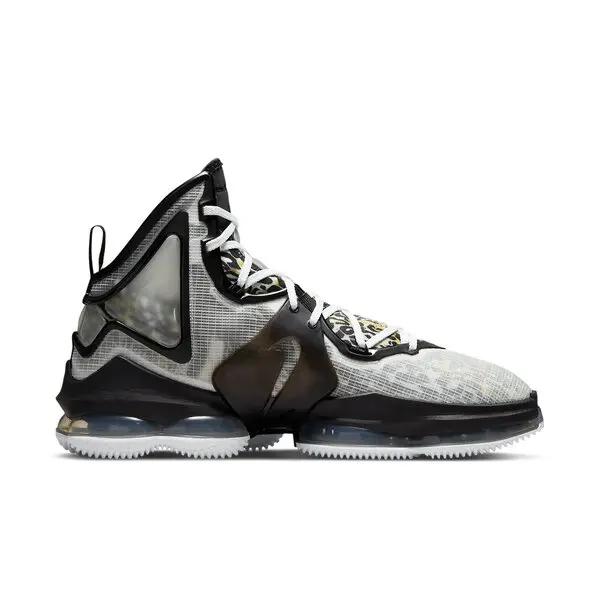 Nike Lebron 19 High Top Lace-up Athletic Sneakers - Grey