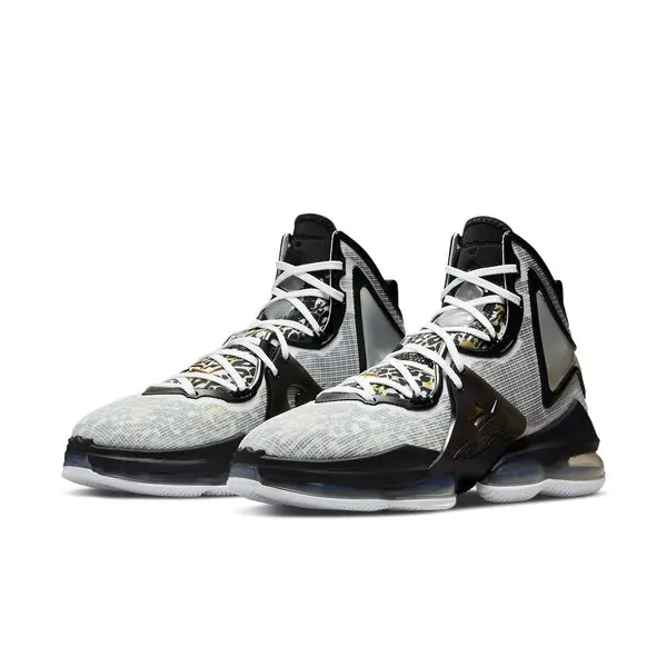 Nike Lebron 19 High Top Lace-up Athletic Sneakers - Grey