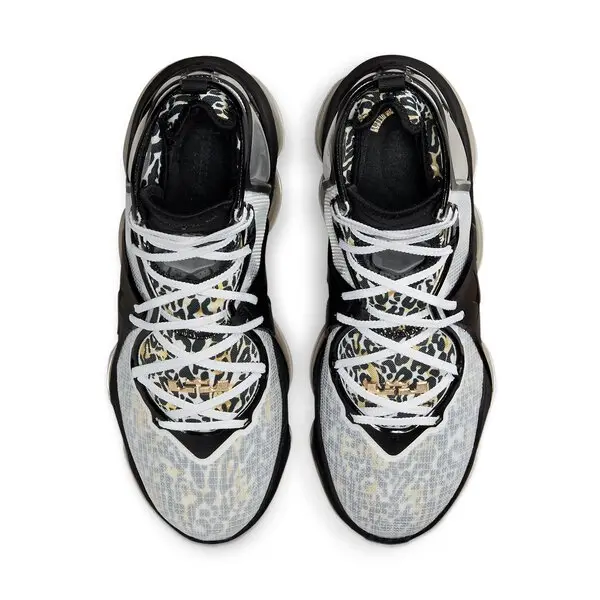 Nike Lebron 19 High Top Lace-up Athletic Sneakers - Grey