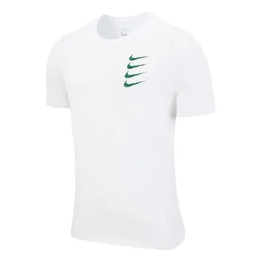 Nike Dri-fit Short Sleeve Training Top - White