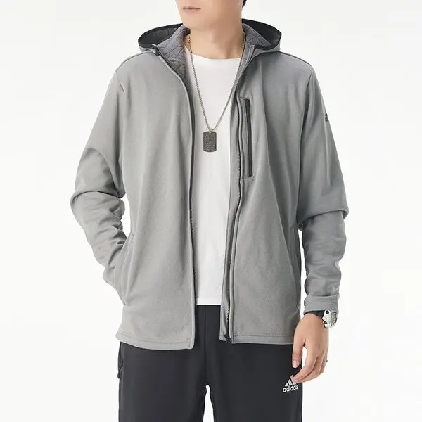 Adidas Fleece Lined Hooded Jacket