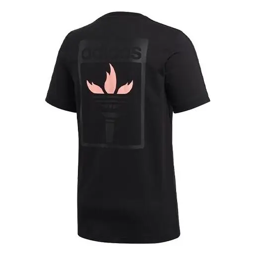 Adidas Originals Flame Printing Short Sleeve - Black