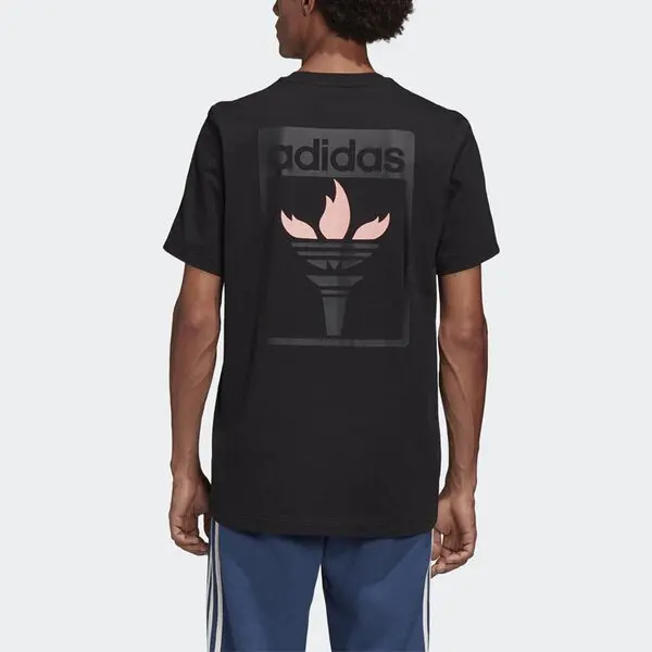 Adidas Originals Flame Printing Short Sleeve - Black