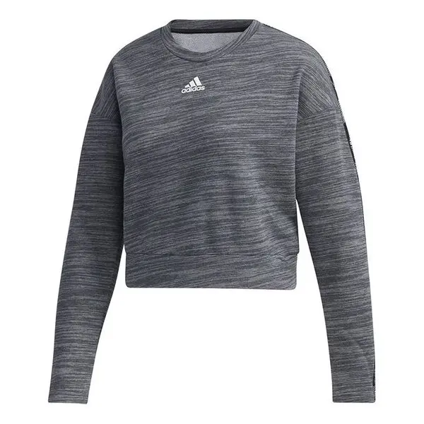Adidas Short Round Neck Pullover Sports Gray - Grey