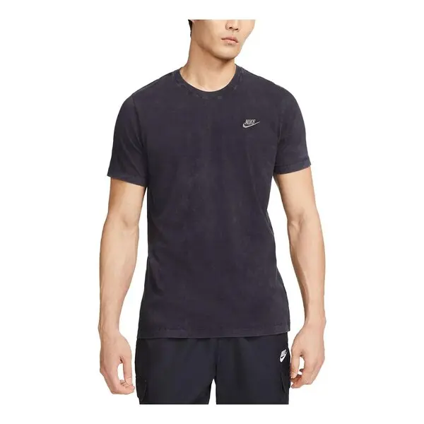 Nike Club Washed-dye T-shirt - Black