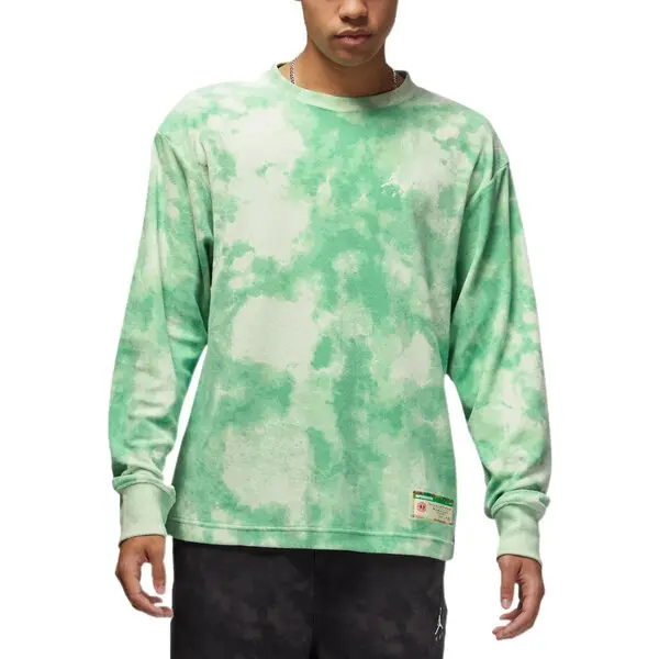 JORDAN X J Balvin Long-sleeve T-shirt 'jade Aura