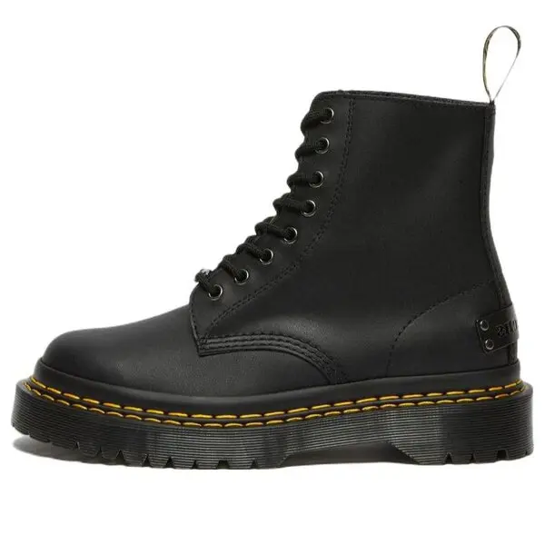 Dr. Martens Bex Double Stitch Leather Lace Up Boots - Black