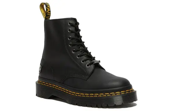 Dr. Martens Bex Double Stitch Leather Lace Up Boots - Black