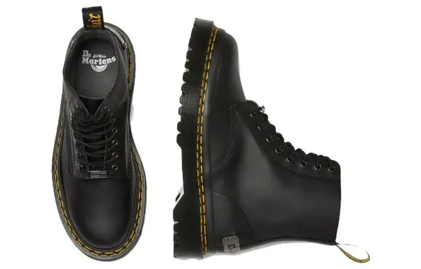 Dr. Martens Bex Double Stitch Leather Lace Up Boots - Black