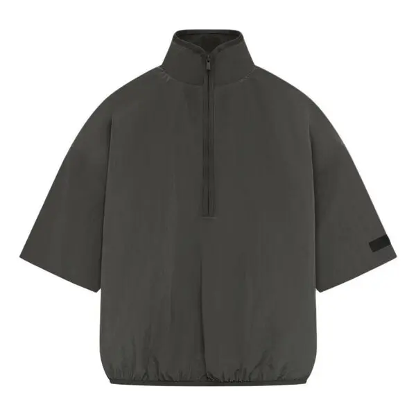 Fear Of God Ss24 Halfzip Mockneck Shirt - Black