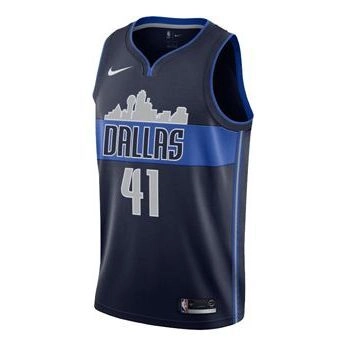 Nike Dirk Nowitzki Dallas Mavericks Basketball Jersey - Blue