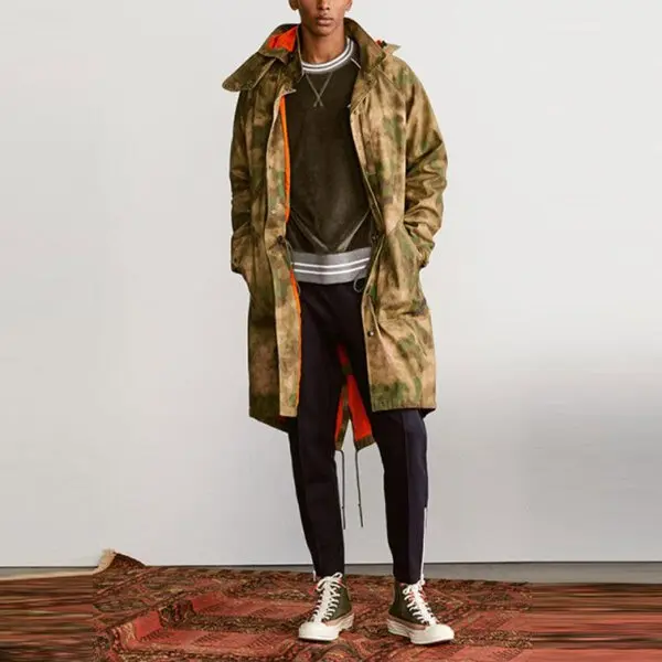 CONVERSE X Todd Snyder Camouflage Trench Coat