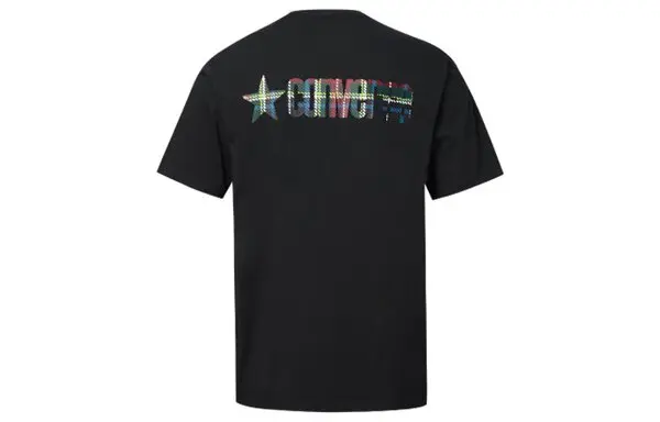 CONVERSE Contrasting Colors Plaid Short Sleeve