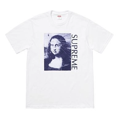 Supreme Ss18 Mona Lisa Tee Printing Short Sleeve - White