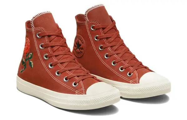 CONVERSE Chuck Taylor All Star High Top Sneakers With Embroidered Floral Detail