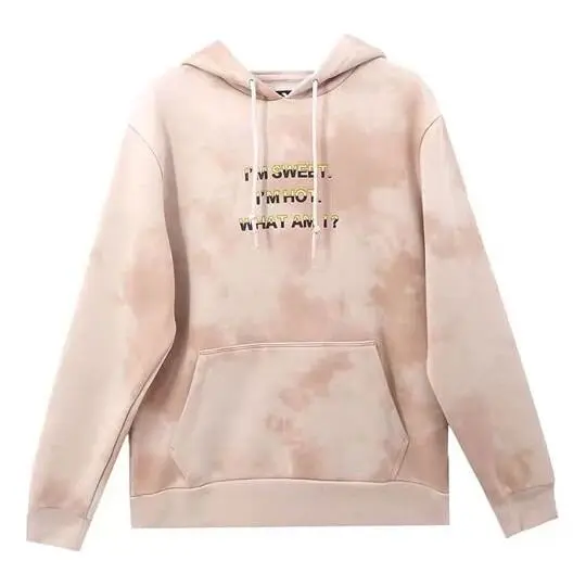 CONVERSE Tie Dye Gradient Casual Sports Pullover - Pink