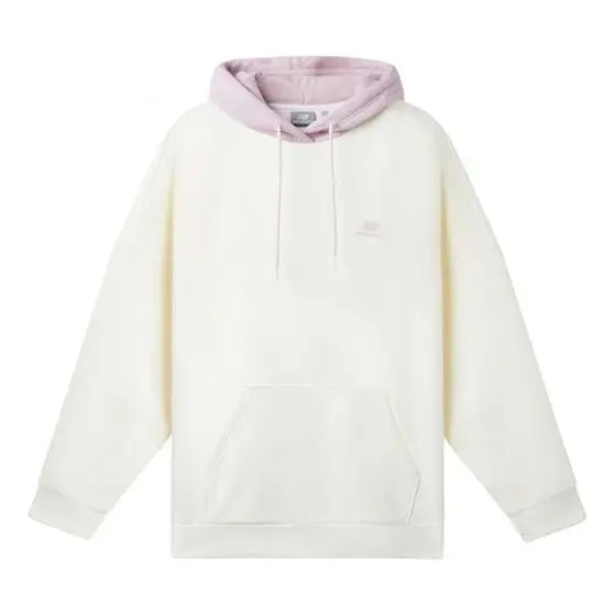 NEW BALANCE Colorblocked Hooded Sweatshirt - Whitepinkmulti-color