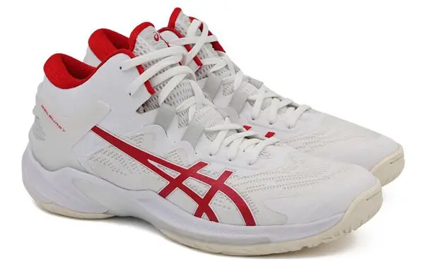 Asics Gelburst 25 High Top Sneakers - White/red