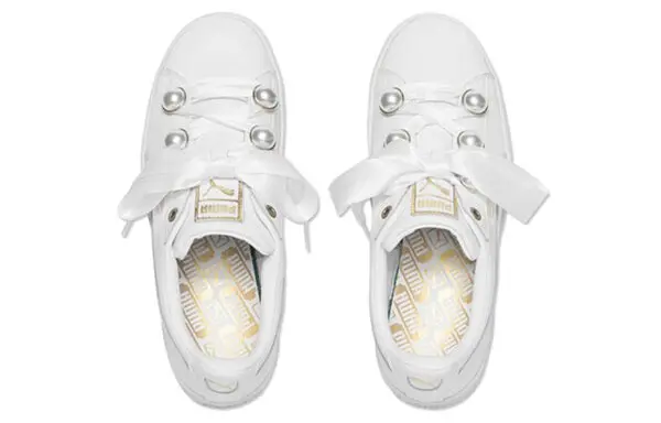 PUMA Suede Platform Bling Sneakers - White