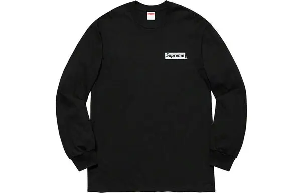 Supreme Ss20 Week 1 Sacred Unique L/s Back Alphabet Long Sleeves - Black