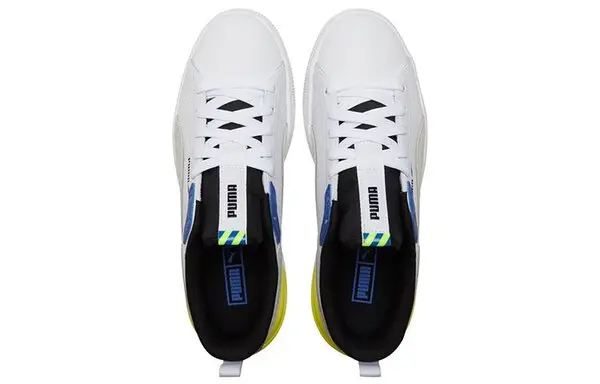 PUMA Suede Bloc Sneakers - White/blue/white