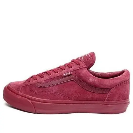VANS Wtaps X Og Style 36 Lx Burgundy Suede Sneakers - Wine