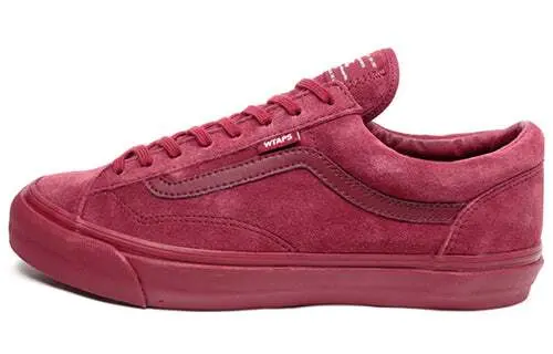 VANS Wtaps X Og Style 36 Lx Burgundy Suede Sneakers - Wine
