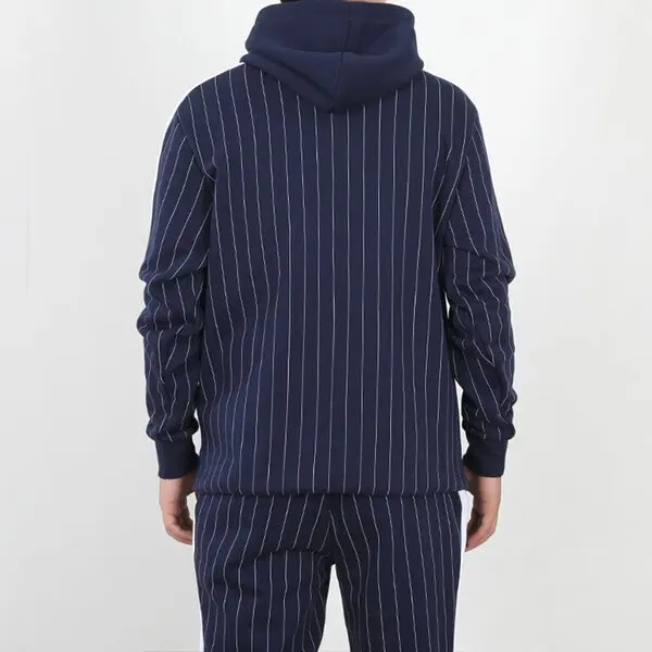 PUMA Pinstripe Hooded Pullover Fleece