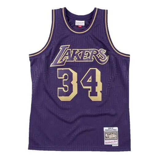 Mitchell & Ness Nba Shaquille O'neal Los Angeles Lakers Retro Jersey - Default Colorway