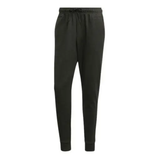 Adidas Sports Knit Bundle Feet Straight Long Pants Brown - Dark Brown