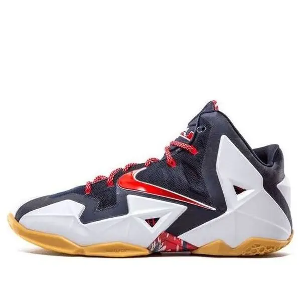 Nike Lebron 11 "independence Day" High Top Sneakers - White/red/black