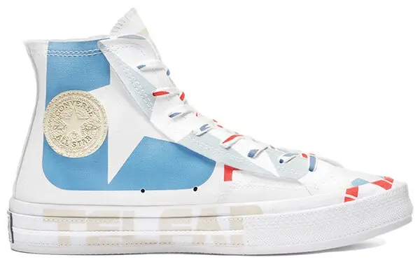 CONVERSE Telfar X Chuck 70 High Top Sneakers - Blue/white