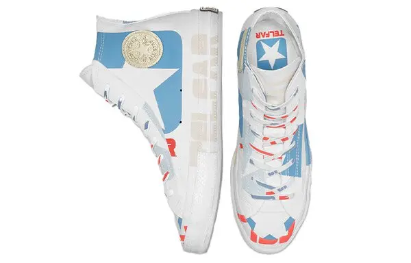 CONVERSE Telfar X Chuck 70 High Top Sneakers - Blue/white
