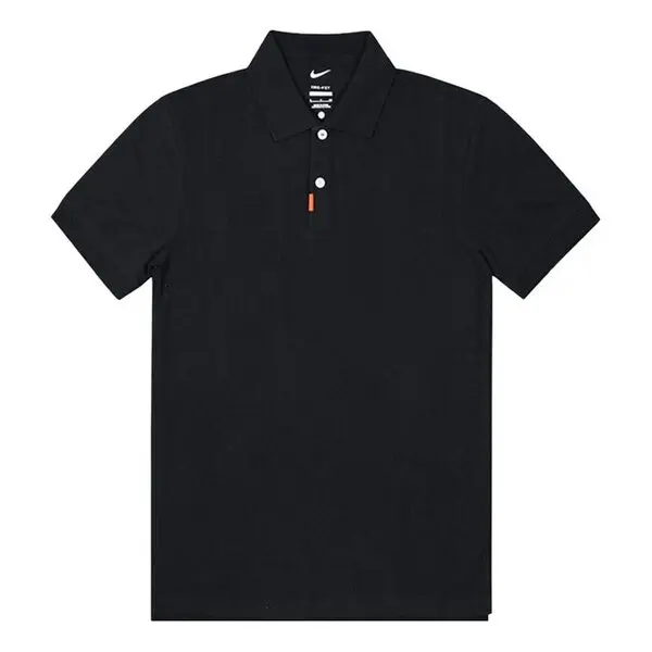 Nike Slim Fit Running Short Sleeves Polo - Black
