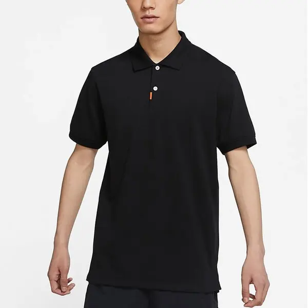 Nike Slim Fit Running Short Sleeves Polo - Black