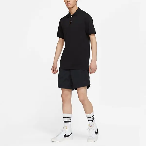 Nike Slim Fit Running Short Sleeves Polo - Black