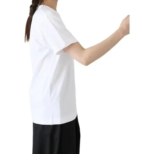 Play Comme Des Garcon Ss25 Heart Emblem T-shirt - White
