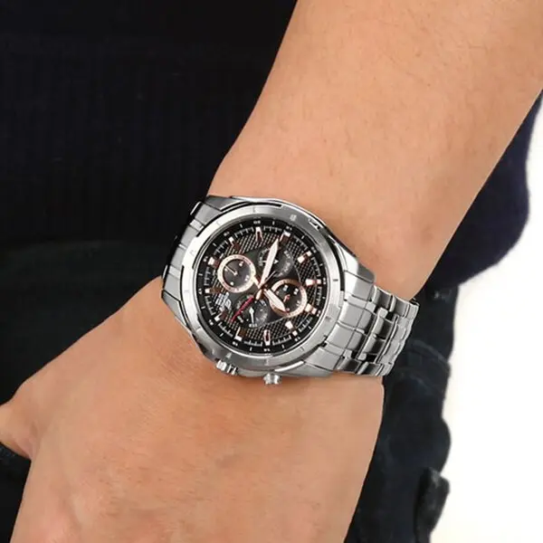 Casio Edifice Analog Watch 'silver Metallic Gold