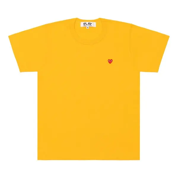 Play Comme Des Garcon Play Comme Des Garcons Emblem T-shirt - Yellow