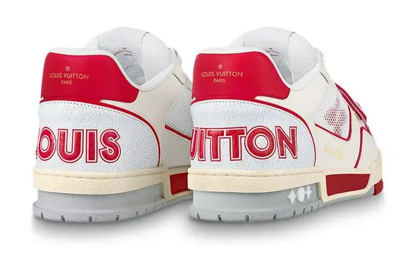 LOUIS VUITTON Trainers 'red Mesh - White/red