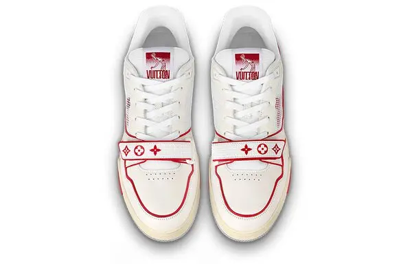 LOUIS VUITTON Trainers 'red Mesh - White/red