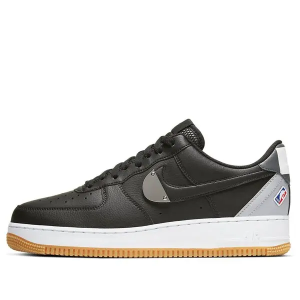 Nike Force 1 '07 Lv8 Nba Wolf Grey Sneakers - Black