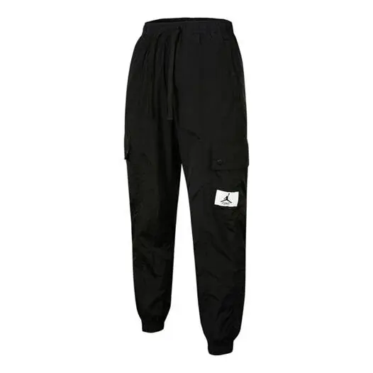 JORDAN Air Essentials Pocket Woven Label Logo Joggers - Black