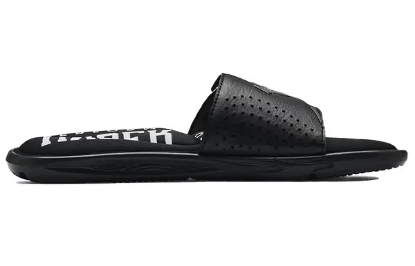 Under Armour Ignite 6 Graphic Strap Slide - Black