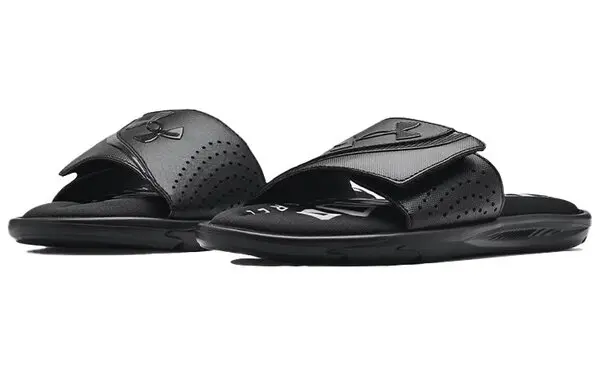 Under Armour Ignite 6 Graphic Strap Slide - Black