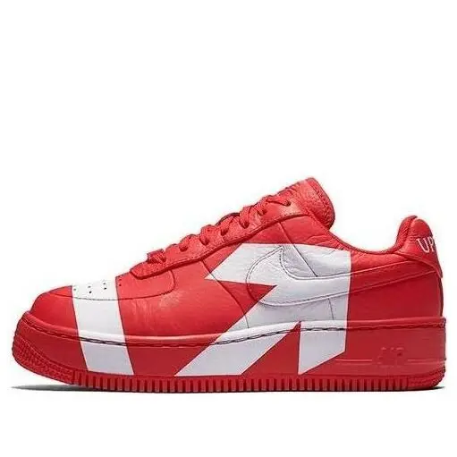 Nike Force 1 Low Upstep Uptown Athletic Shoes - Red